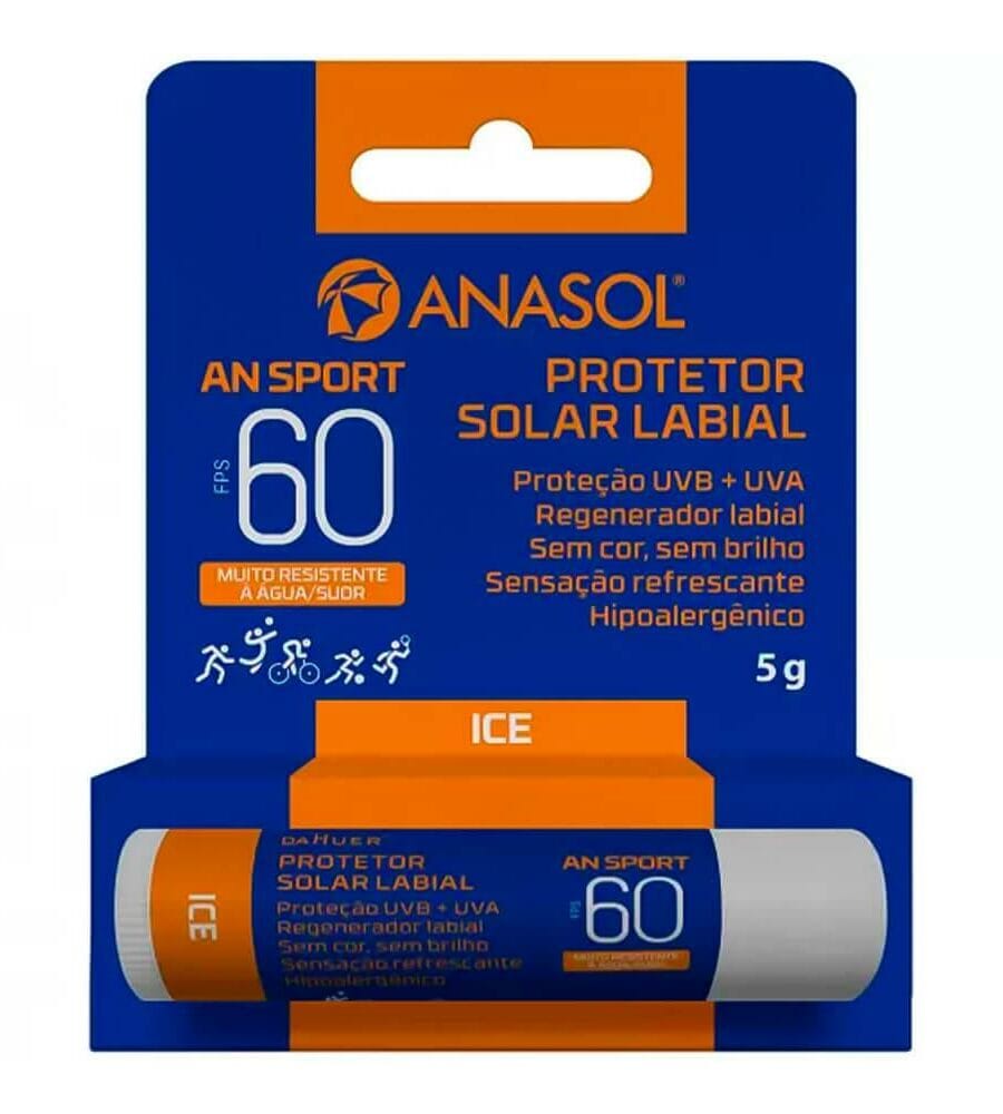 Anasol Protetor Labial ICE FPS 60An Sport 5g - Botica Nativa